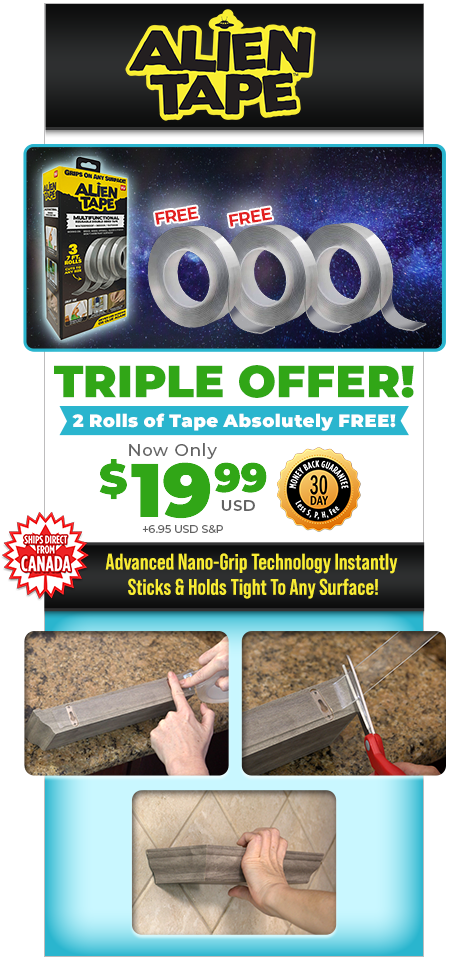 Alien Tape - Instantly Locks Anything Into Place Without Screws ...